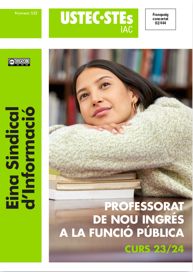Eina 522. Professorat de nou ingrés a la funció pública. - USTEC·STEs